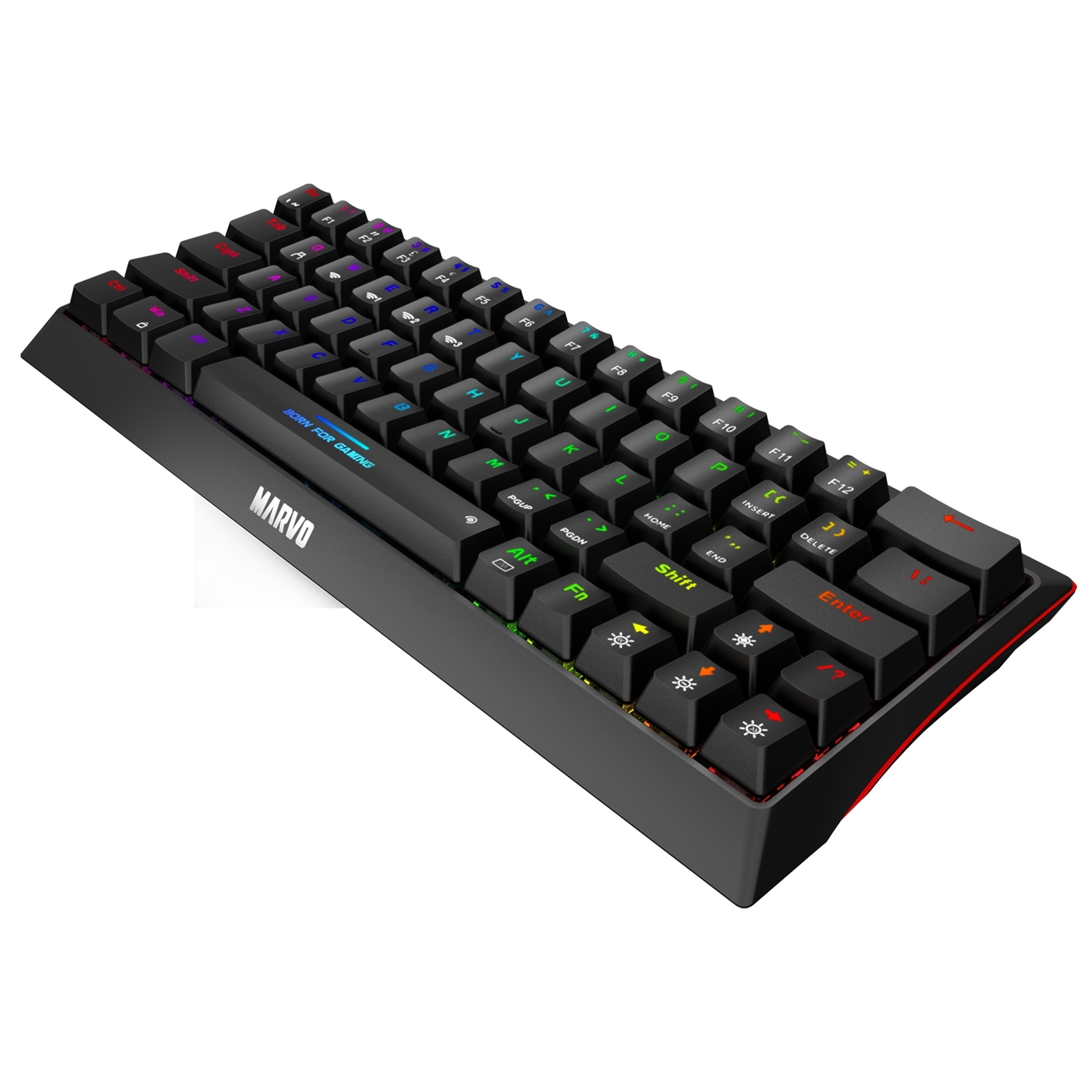 MARVO Scorpion Tri-Mode Wireless 60% TKL Mechanical Gaming Keyboard ...