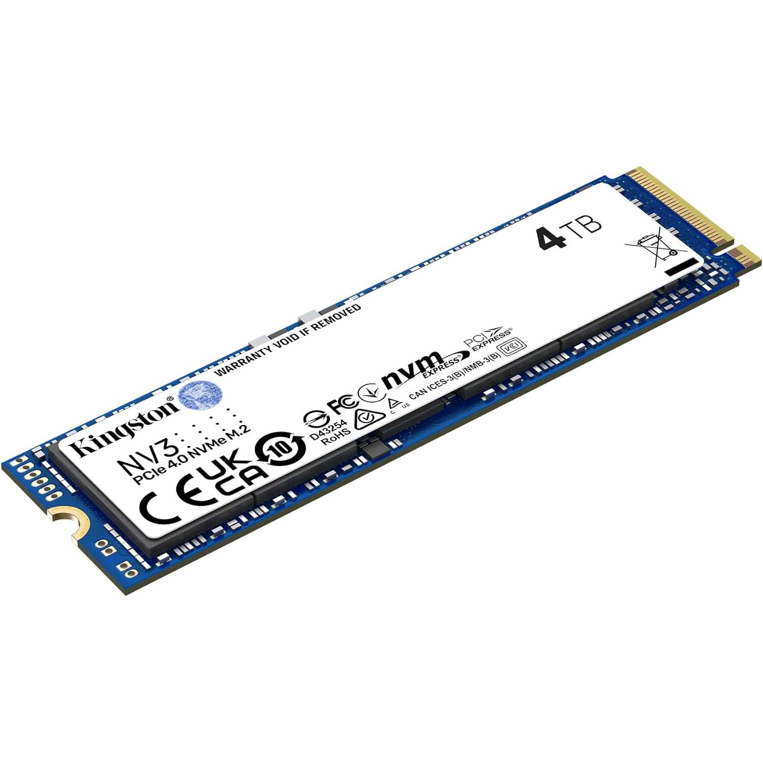 Kingston NV3 M.2-2280 4TB PCI Express 4.0 x4 NVMe Solid State Drive ...
