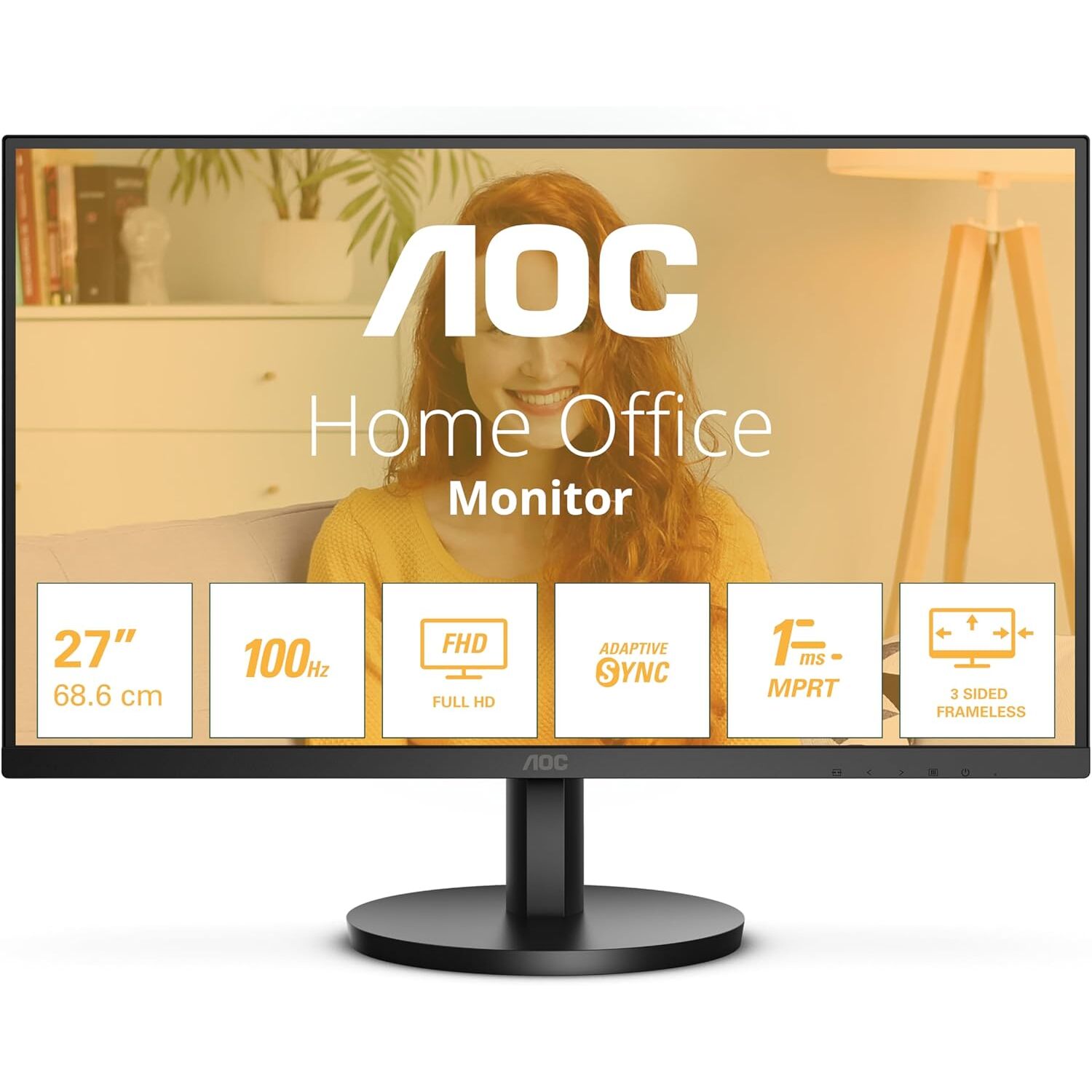 Aoc 27 Inch 1920X1080 Va 100Hz 1M Widescreen LED Monitor With Speakers ...