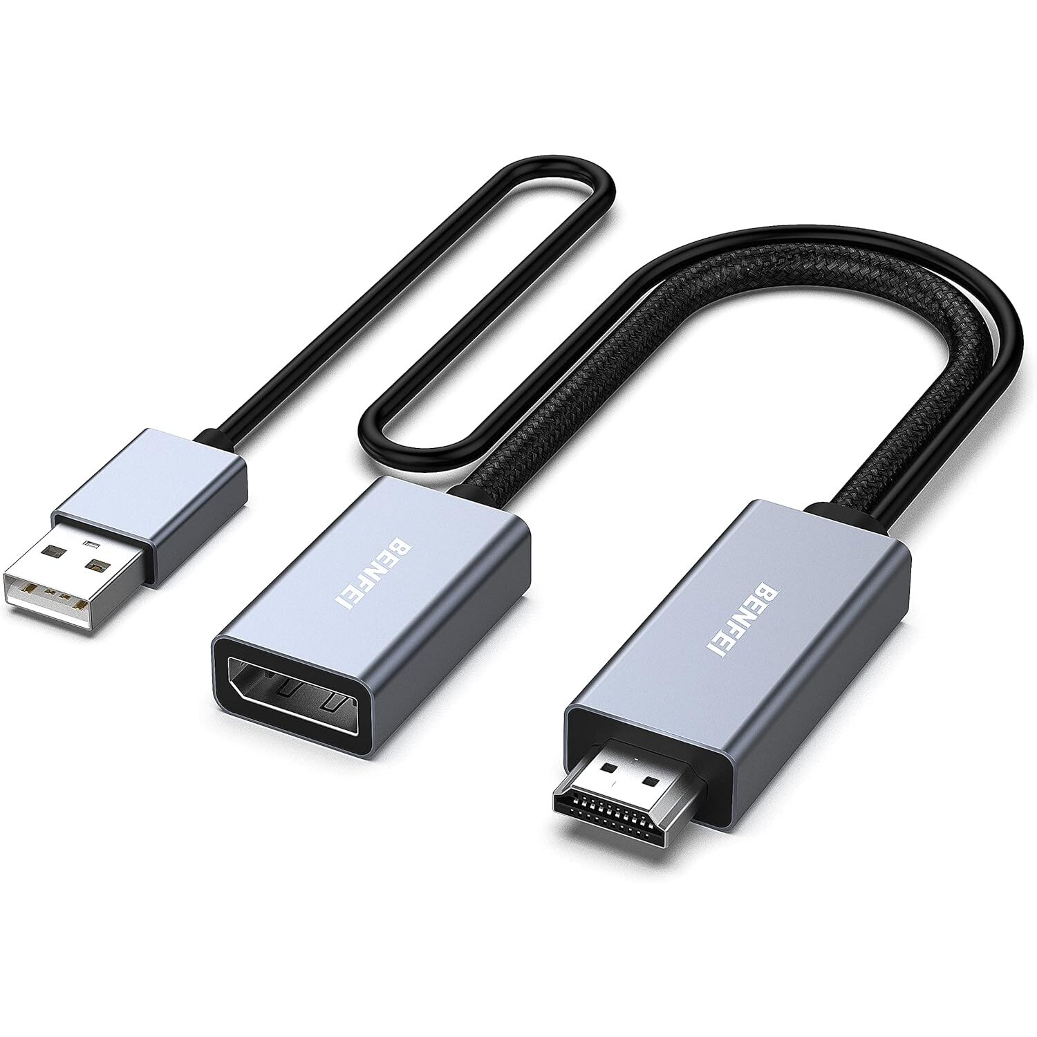 Benfei HDMI to DisplayPort Adapter, HDMI Source to DisplayPort Monitor ...