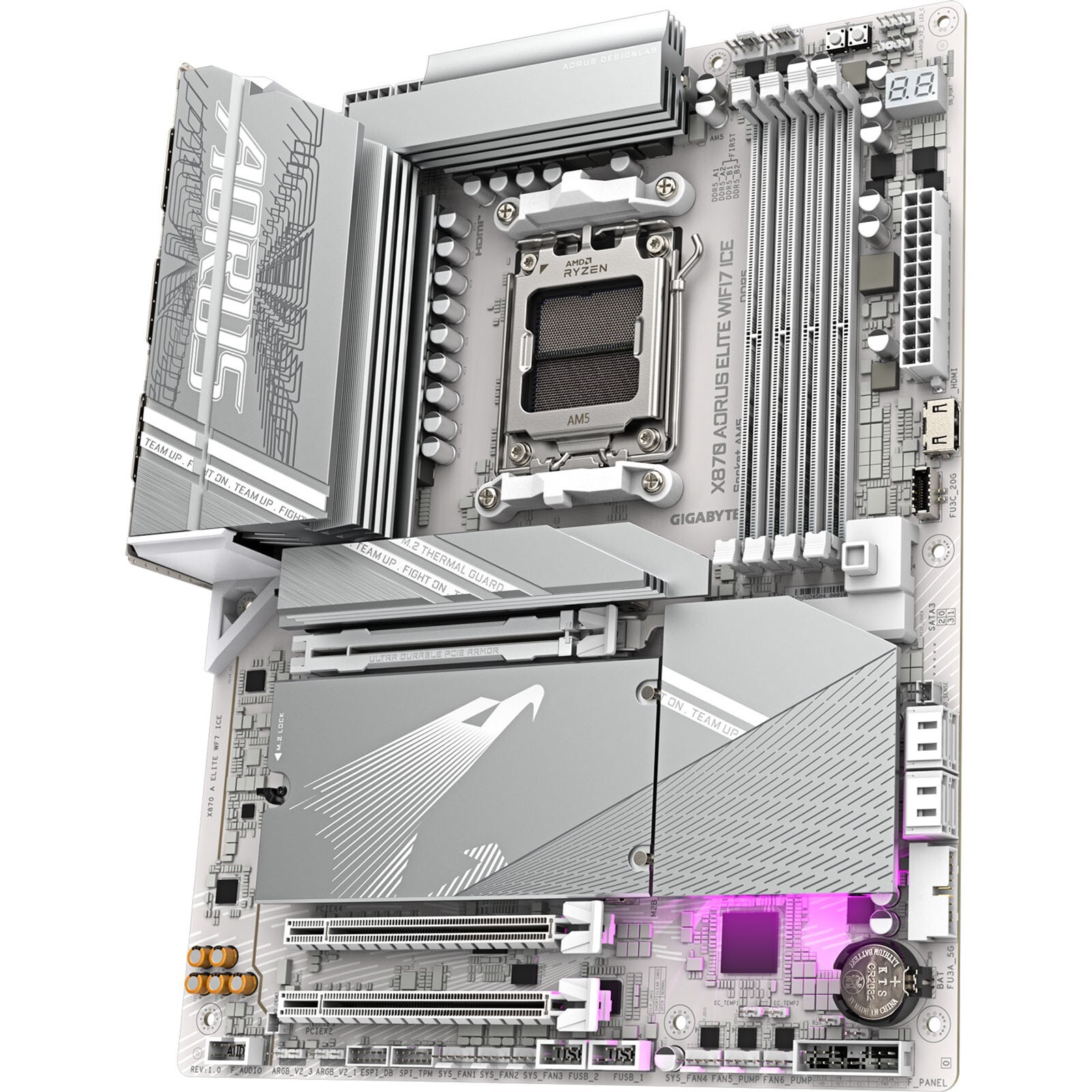 Gigabyte X870-AORUS-ELITE-WIFI7-ICE Gigabyte X870 AORUS ELITE WI-FI 7 ...