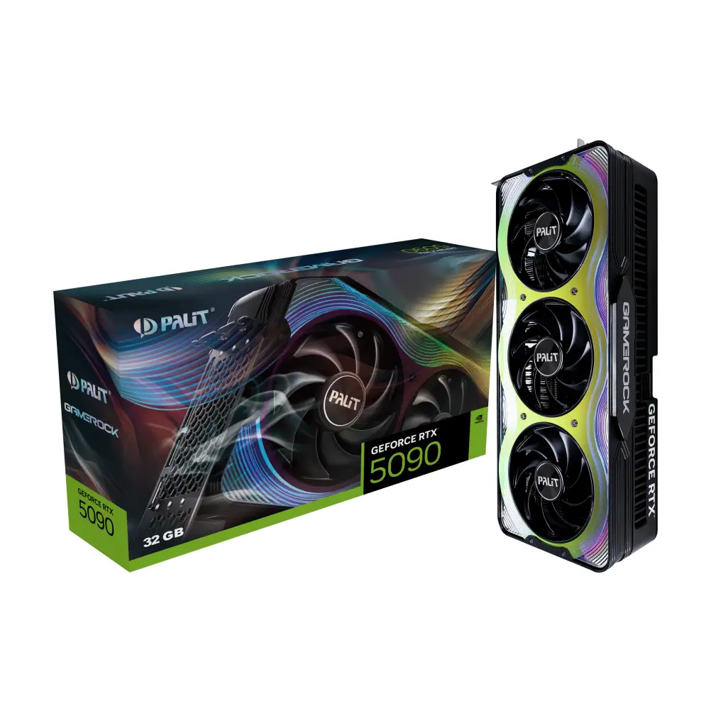 Palit GeForce RTX 5090 GAMEROCK 32GB GDDR7 Graphics Card - Get DOOM: The Dark Ages Premium ...