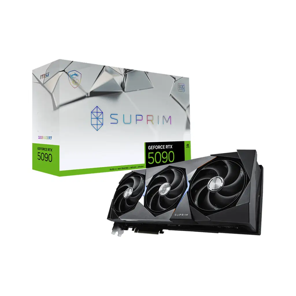 MSI NVIDIA GeForce RTX 5090 32G SUPRIM SOC GDDR7 Graphics Card - Get ...