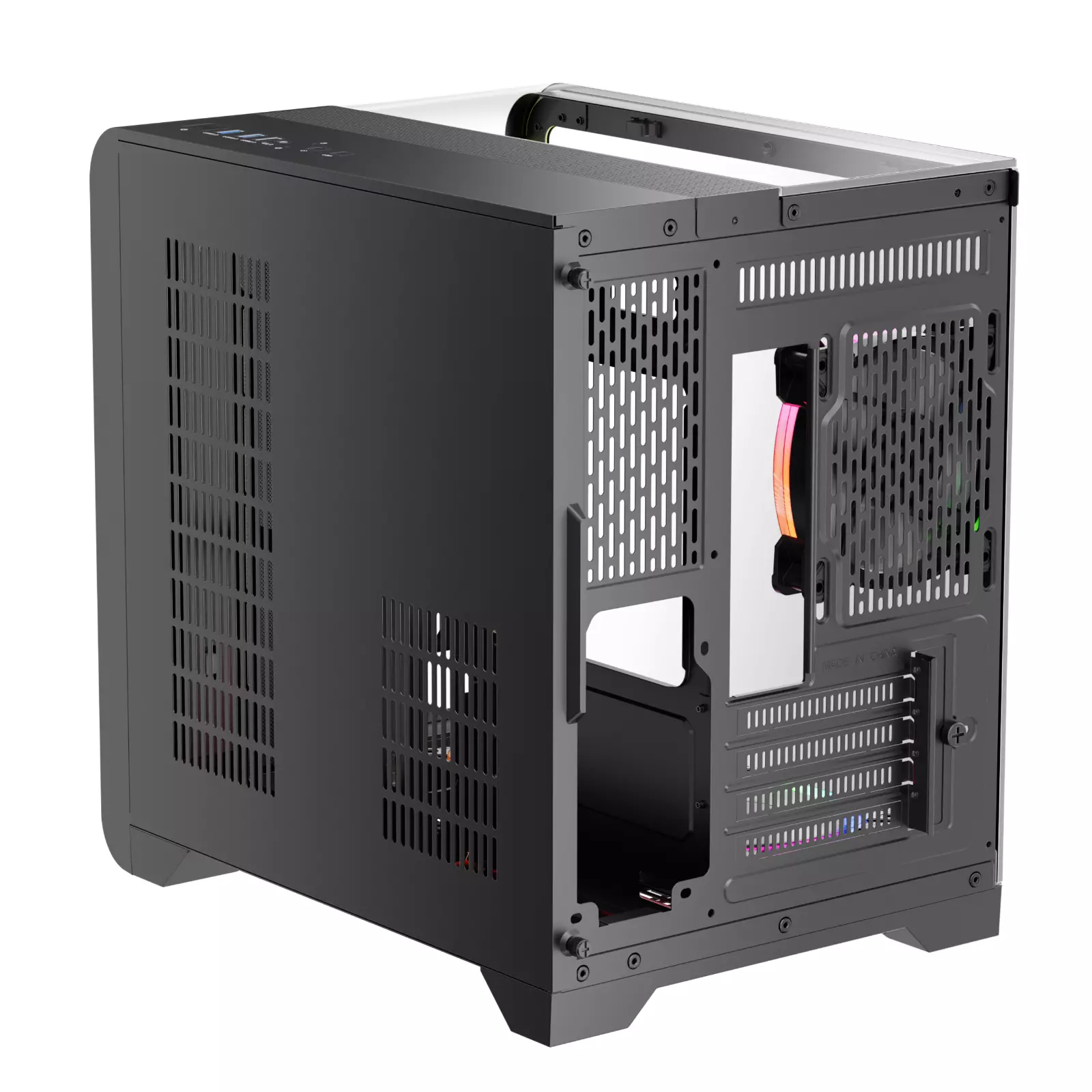 1St Player RT5 Micro ATX Black Case with 3 x RGB Fans | Falcon Computers