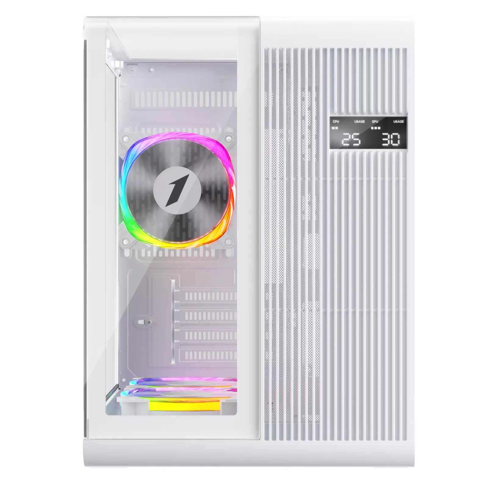 1St Player RT5 Micro ATX White Case with 3 x RGB Fans | Falcon Computers