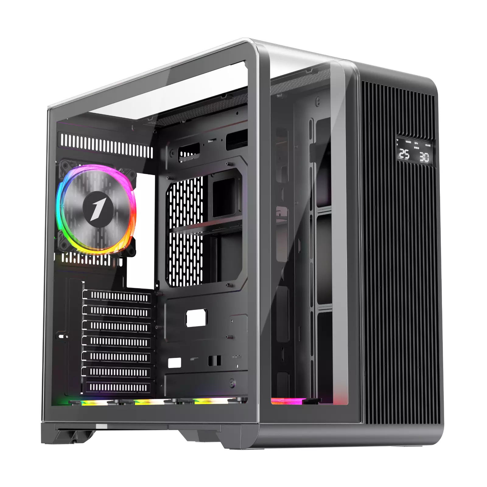 1St Player RT7 ATX Black Gaming Case with 4 x ARGB Fans | Falcon Computers