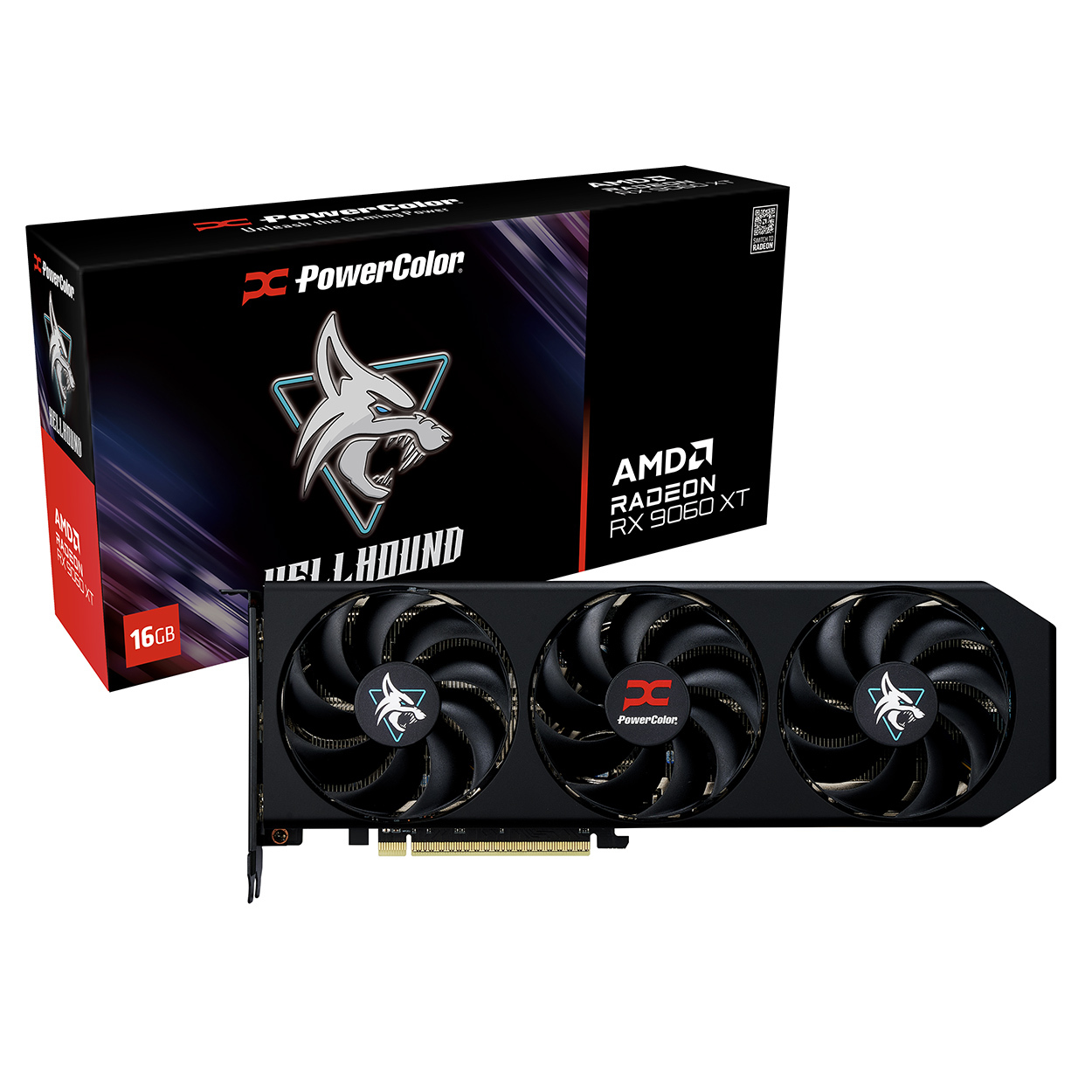 Power Colour Powercolor Radeon RX 9060 XT Hellhound GDDR6 16Gb PCI ...