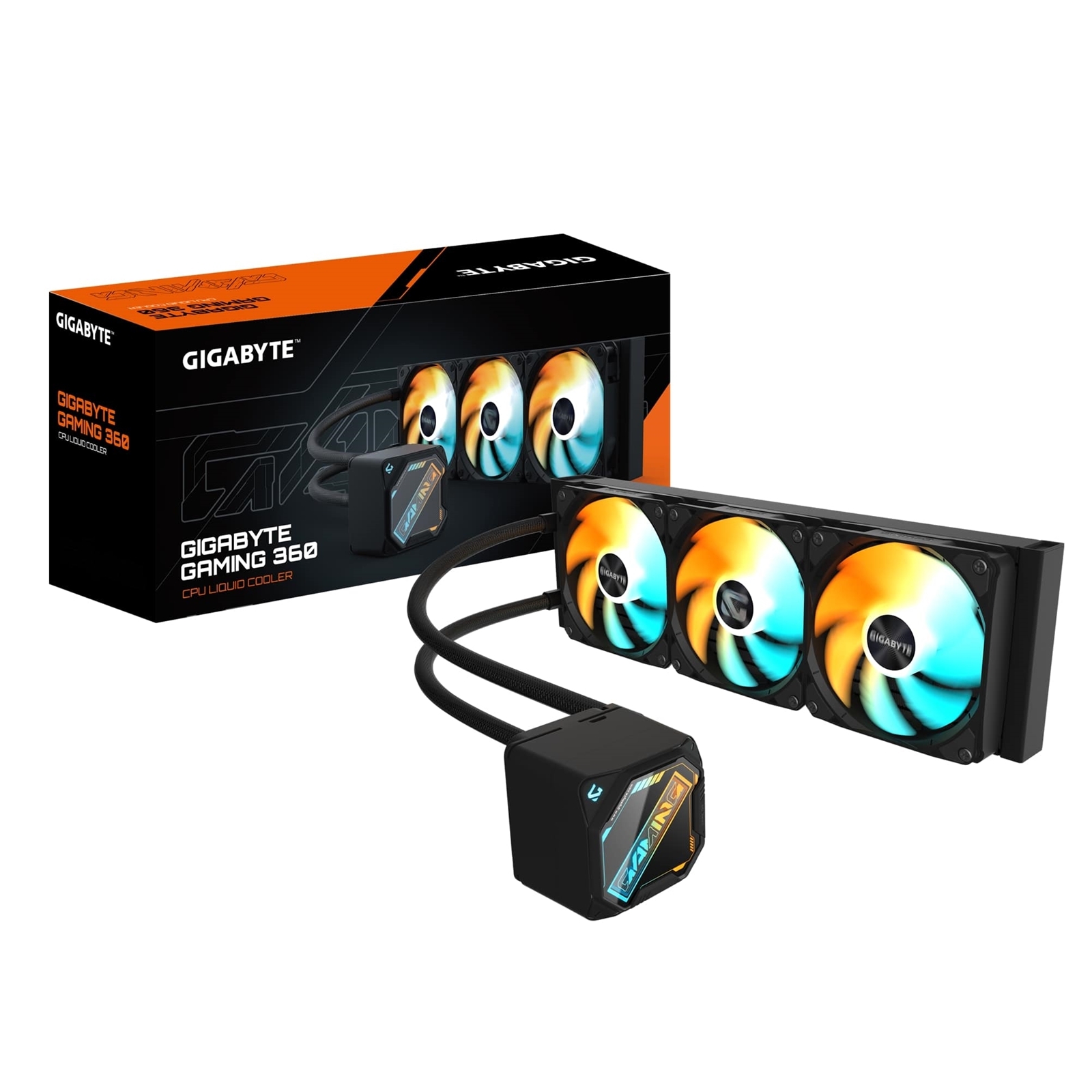 Gigabyte GME 360 All-In-One Liquid CPU Cooler With 360Mm Radiator, ARGB ...