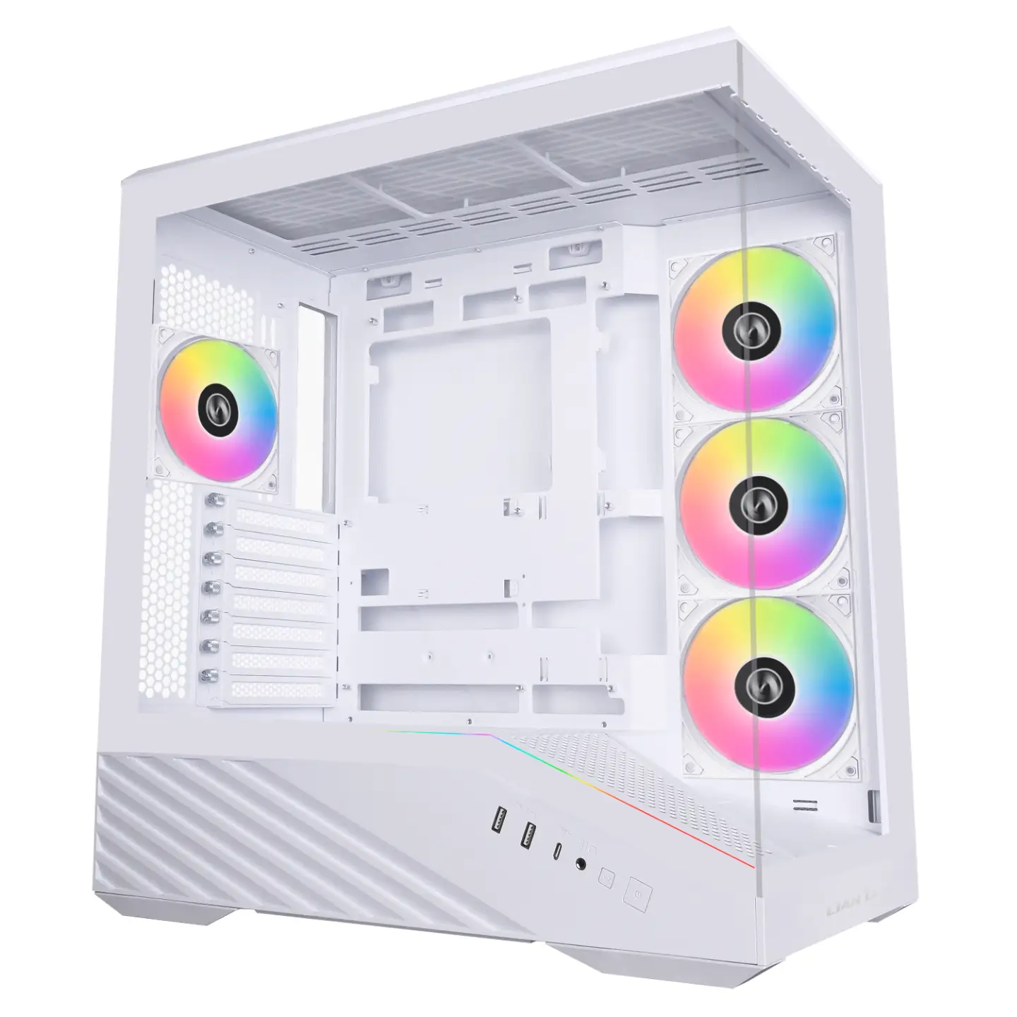 Lian Li Vector V100 Mid Tower Case - White | Falcon Computers