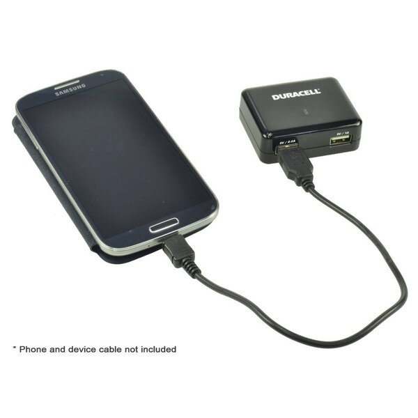 Duracell Dual USB Travel Charger - Tablet & Phone 2.4Amp | Falcon Computers