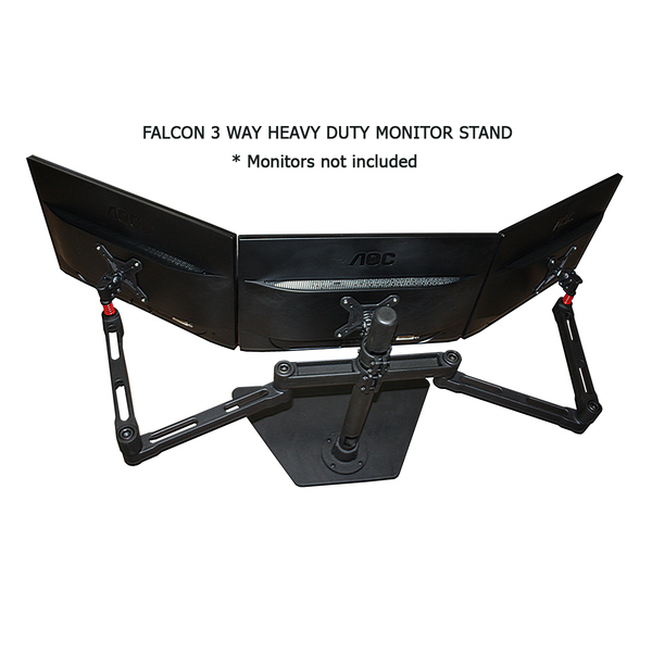 Fronnar 3 Way Triple Monitor Arm / Monitor stand Heavy Duty up to 29 ...