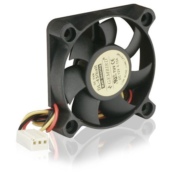 Gembird 50mm Ball Bearing Fan - 3 pin power | Falcon Computers