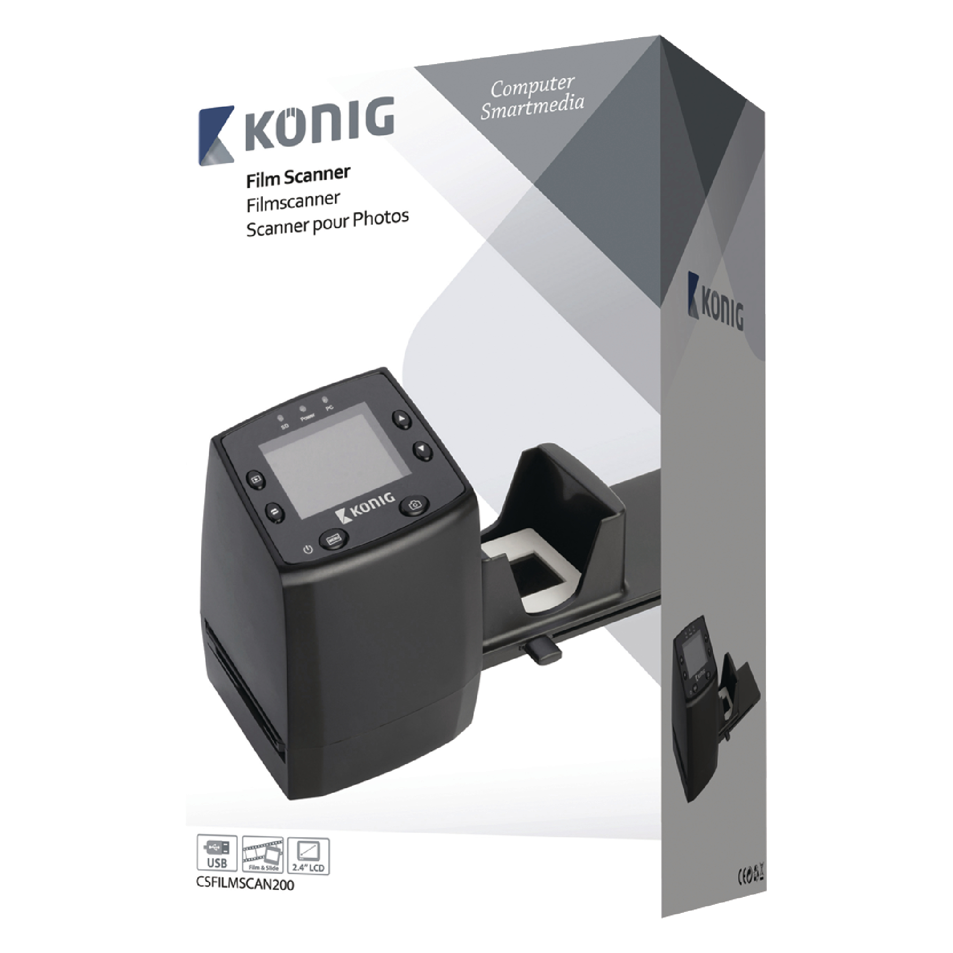 Konig König Film scanner with LCD 5 megapixel - Windows 10 Compatible ...