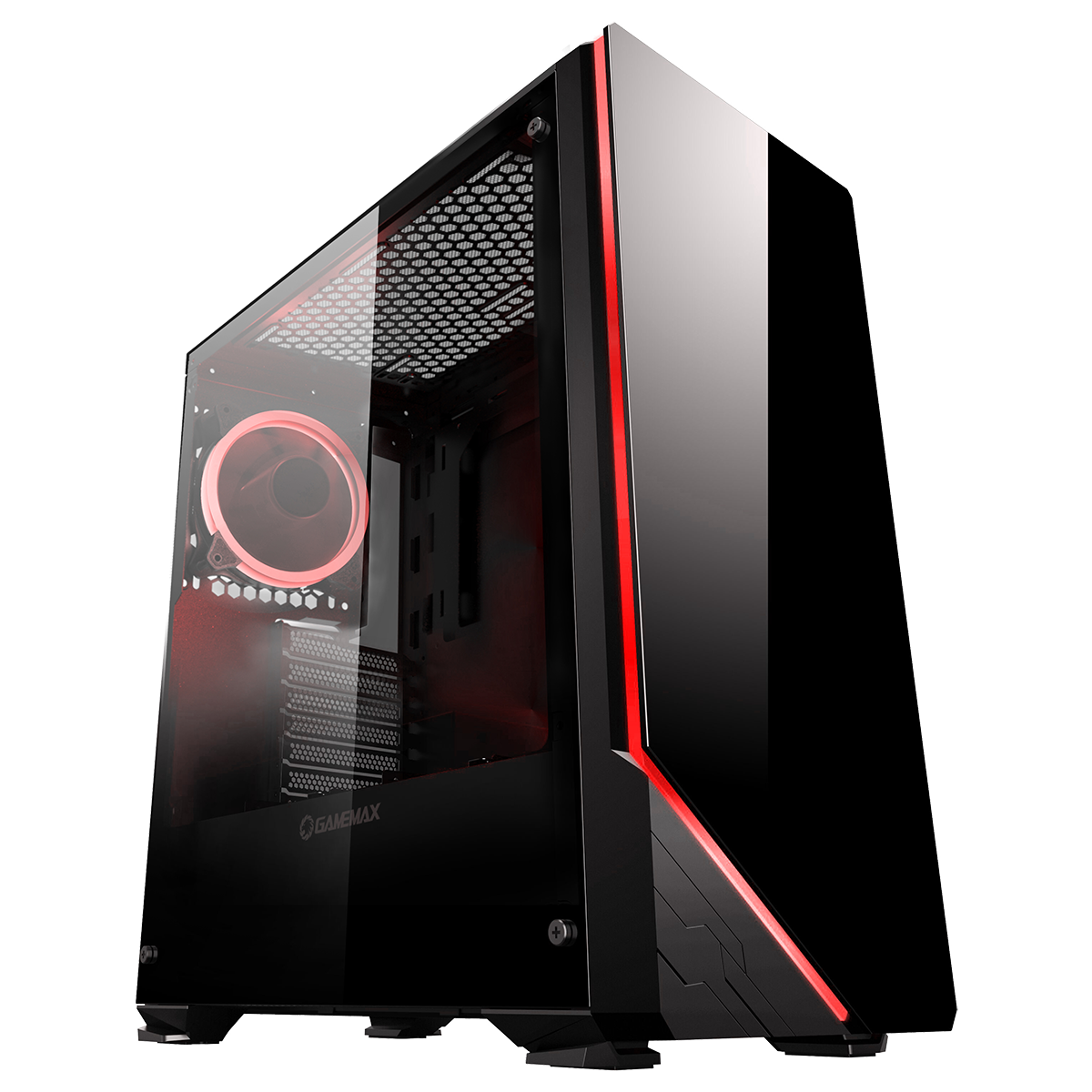GameMax Game Max Shadow RGB Mid-Tower Tempered Glass Gaming Case ...