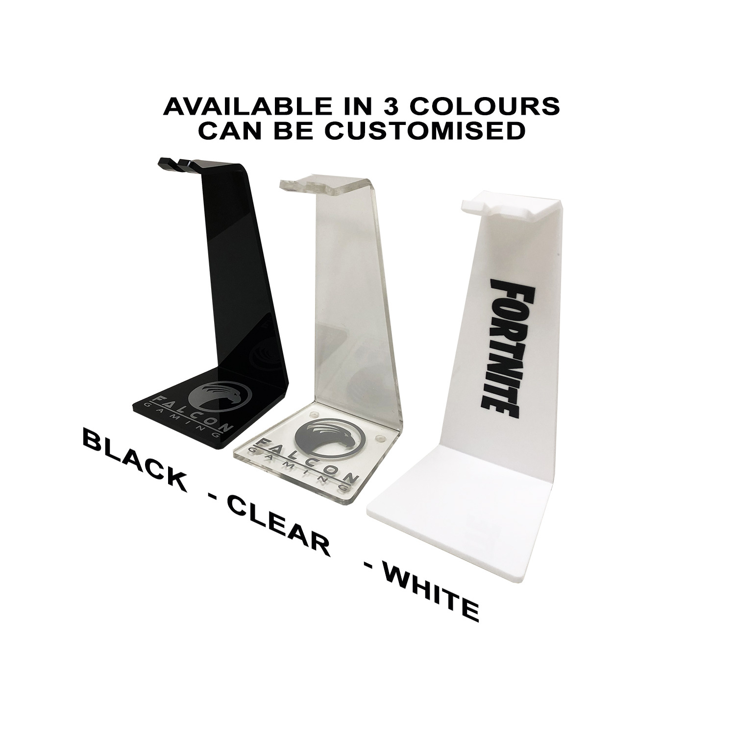 Falcon Value Head Phone Holder / Mouse Bungee - Transparent | Falcon ...