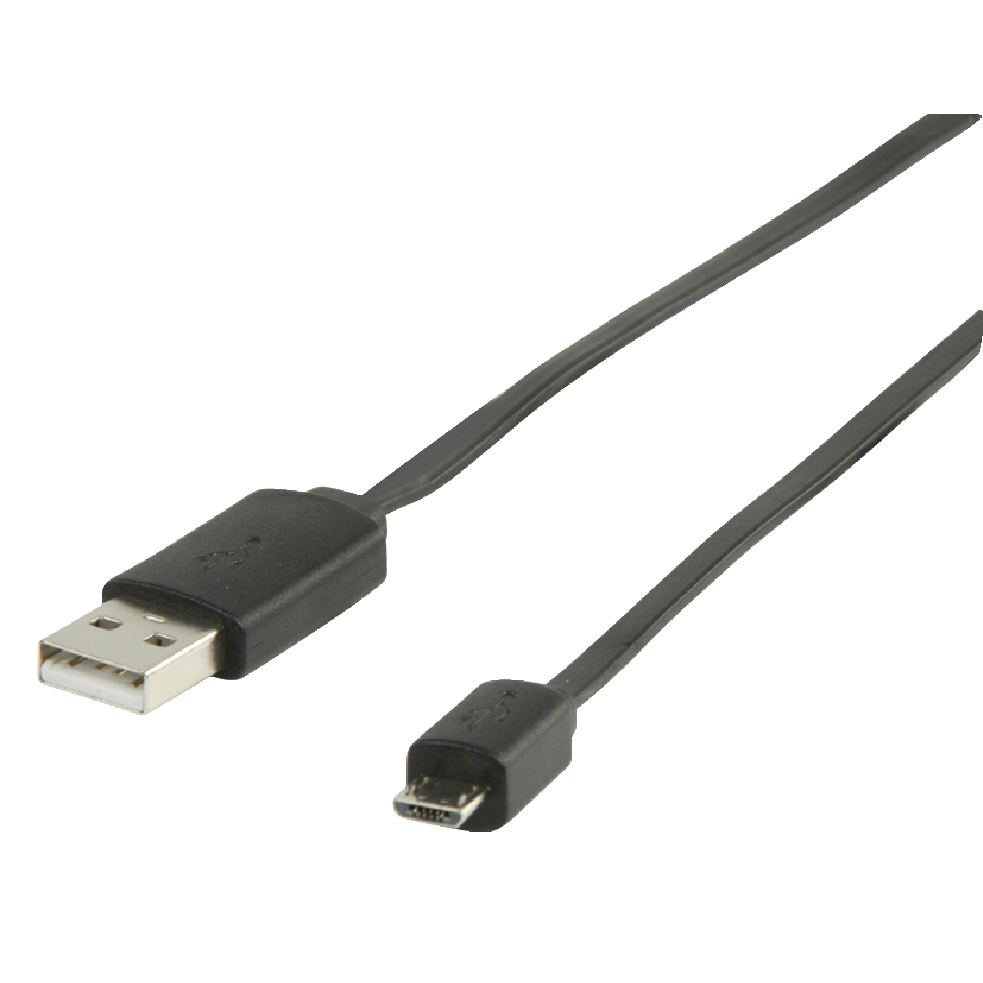Value Line USB 2.0 Cable USB-A Male - Micro B Male Flat 1.00 m Black ...
