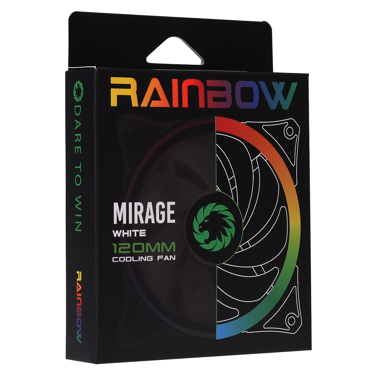 GameMax Mirage Rainbow RGB 120mm Fan 5V Addressable 3pin Header & 3pin ...