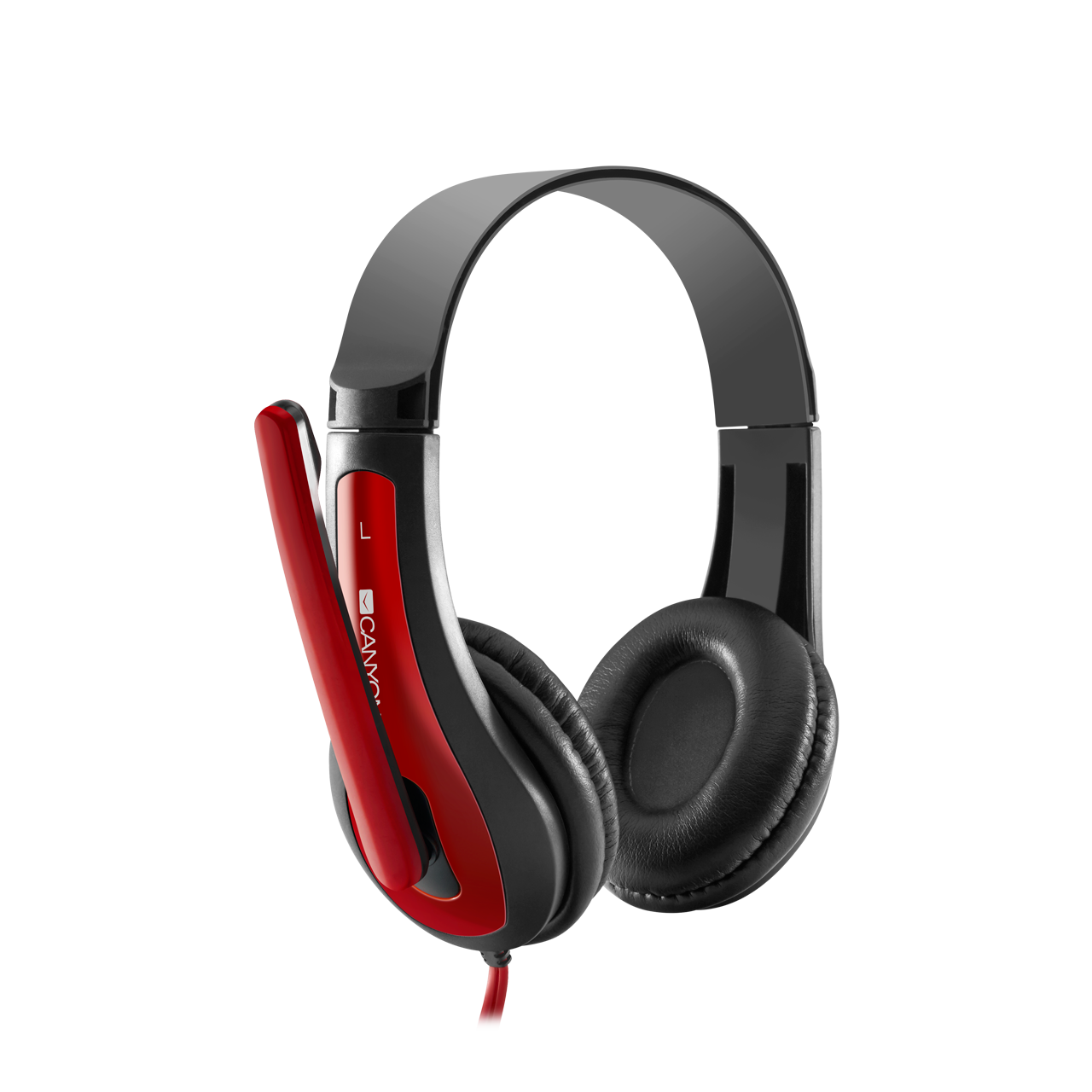 Canyon Simple PC headset HSC-1 Black / Red 3.5mm Jack x 1 - Special ...