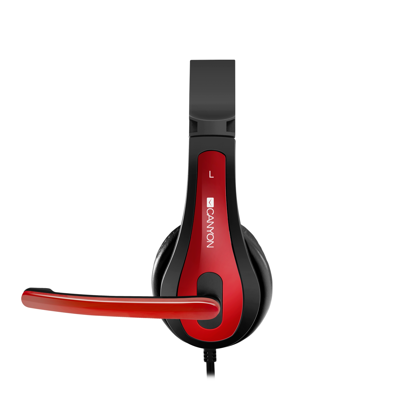 Canyon Simple PC headset HSC-1 Black / Red 3.5mm Jack x 1 - Special ...