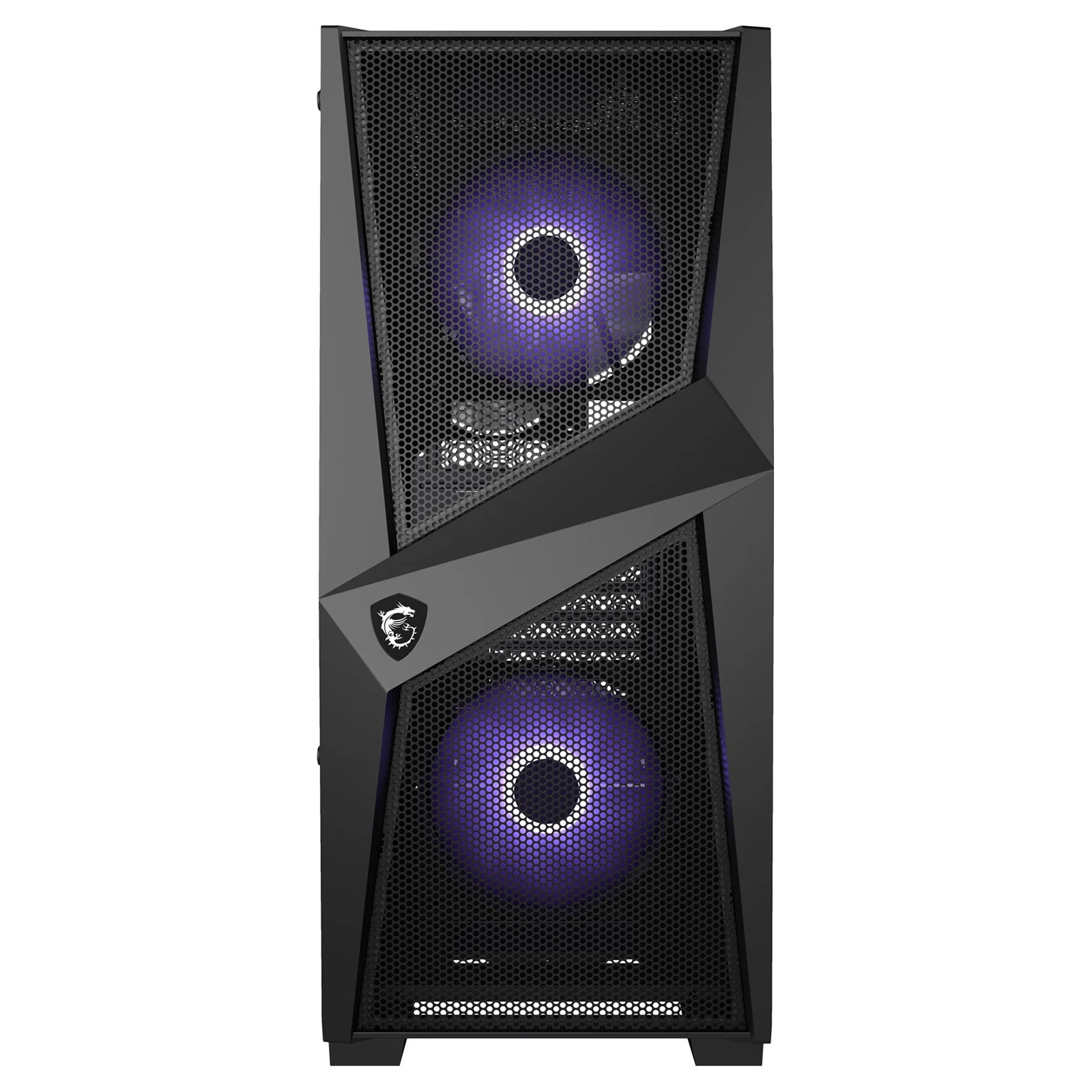 Msi Mag Forge M Tempered Glass Rgb Pc Gaming Case With Hub Falcon Computers