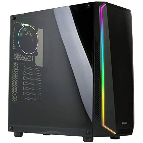 Zalman Zalman Case K1 Rev.B Black - RGB with Tempered Glass | Falcon ...