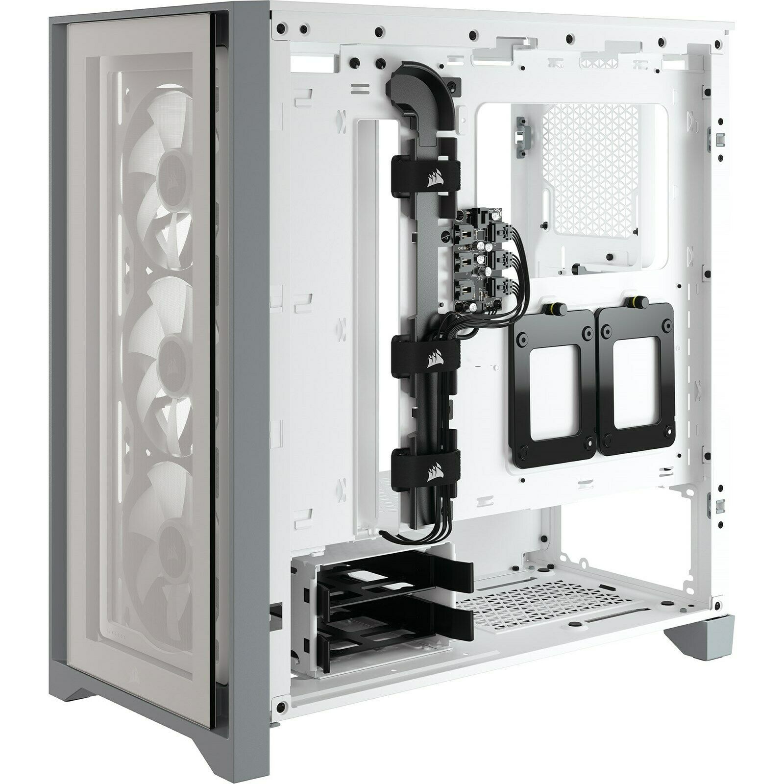 Corsair iCUE 4000X RGB White Mid Tower Gaming Case - White USB 3.0 ...