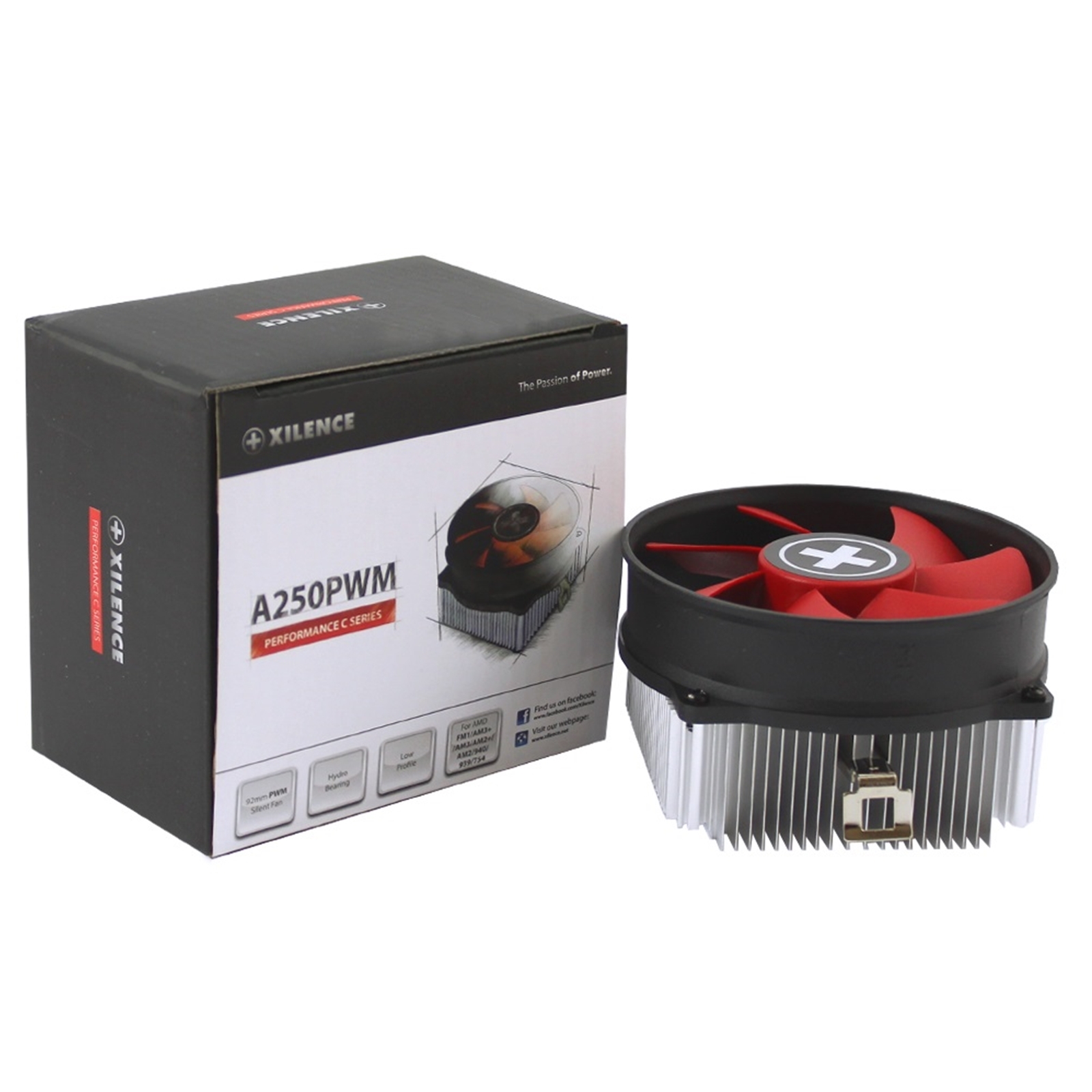 Xilence AMD Socket 92mm PWM 2800RPM Red Fan CPU Cooler AM4 Ready up to ...