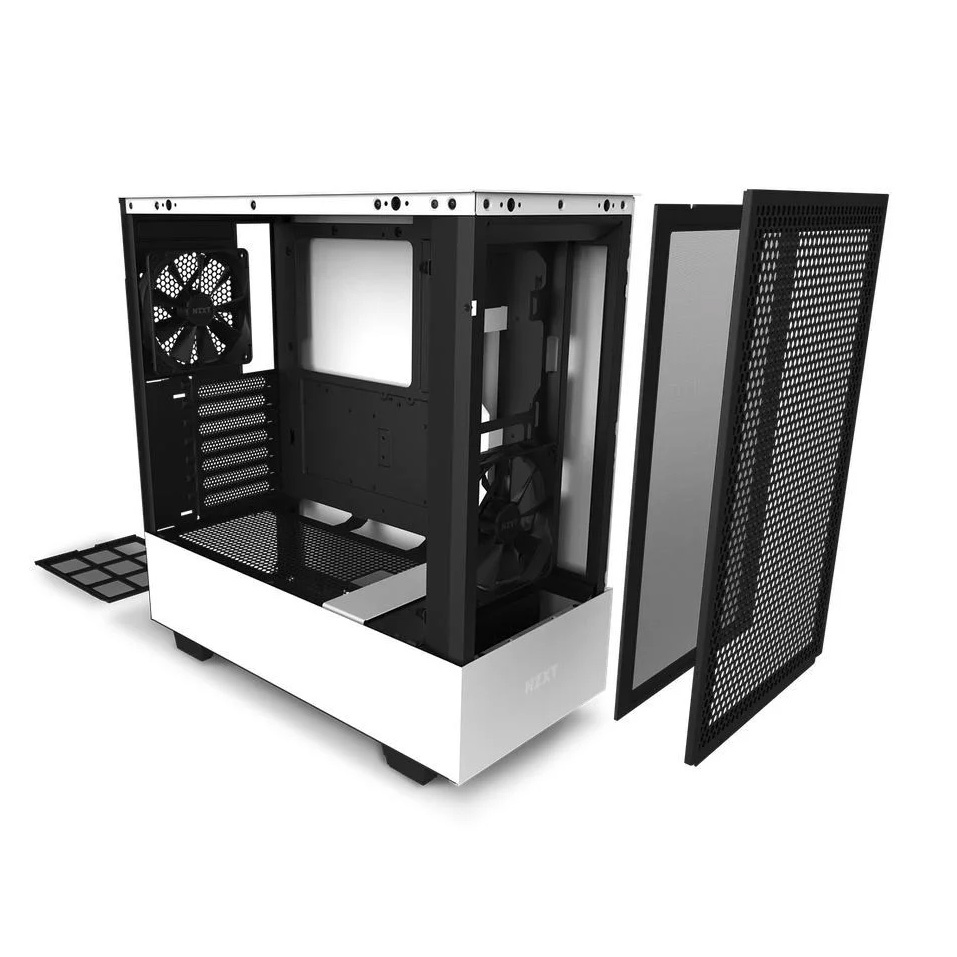 NZXT - White Edition - H511 Flow Mesh Fronted Mid Tower Gaming PC Case ...
