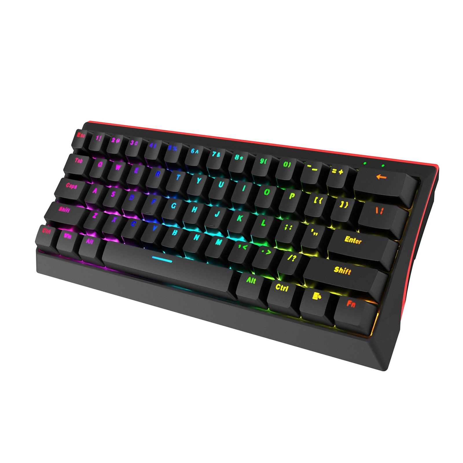 MARVO USB Mechanical gaming Keyboard, Red Mechanical Switches, 60% ...