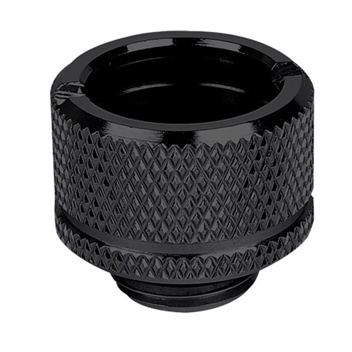 Thermaltake Pacific G1/4 PETG Tube 16mm OD Black Compression Adapter - DIY LCS/Fitting - Black ...