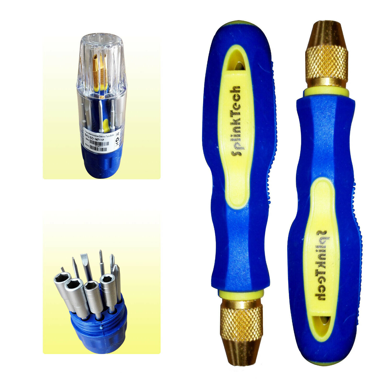 Splinktech 11PCS MULTI-FUNCTIONAL ELECTRONIC TOOLS SCREWDRIVER & SOCKET ...