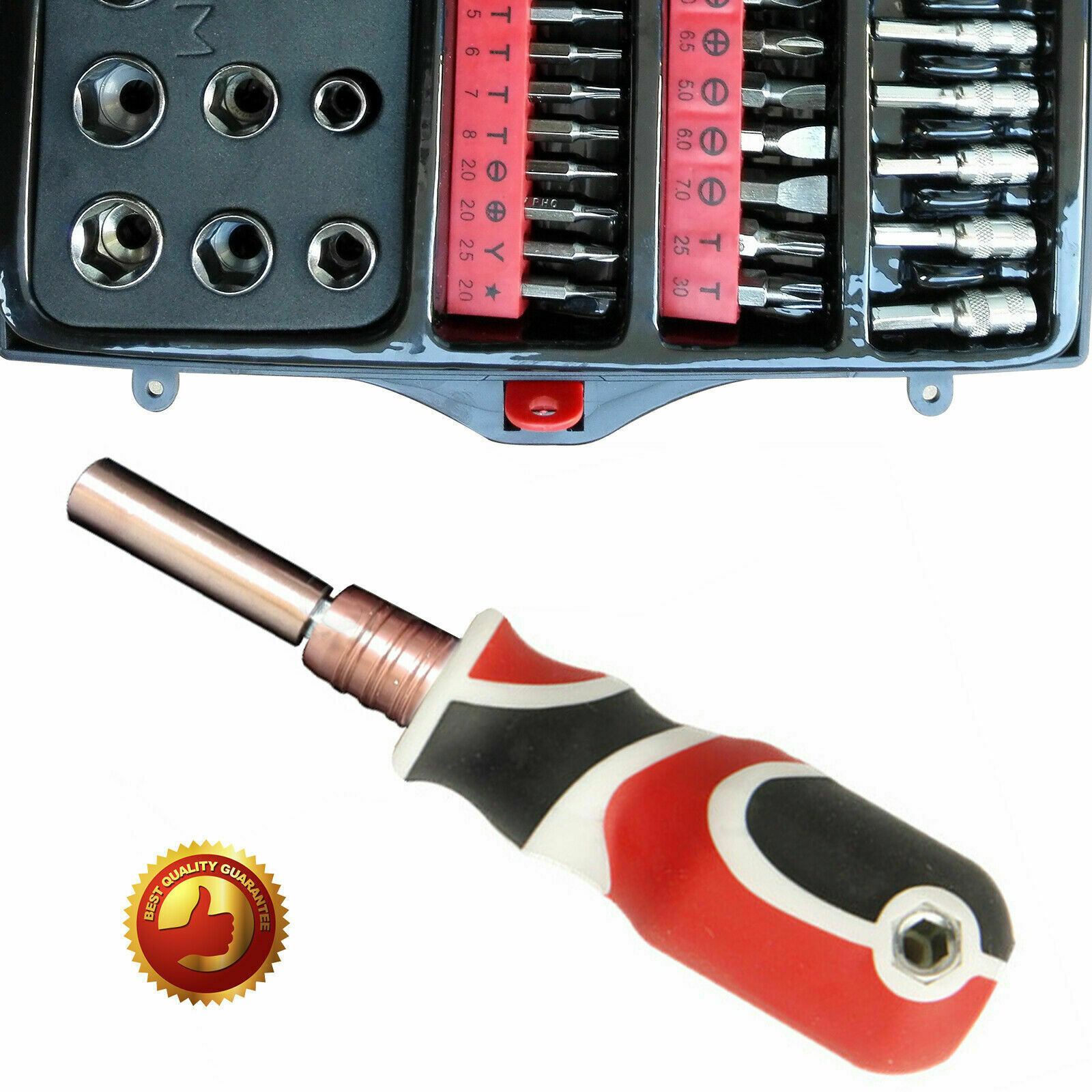 Splinktech 39Pc Magnetic Screwdriver Set Extension Metric Hex Torx ...