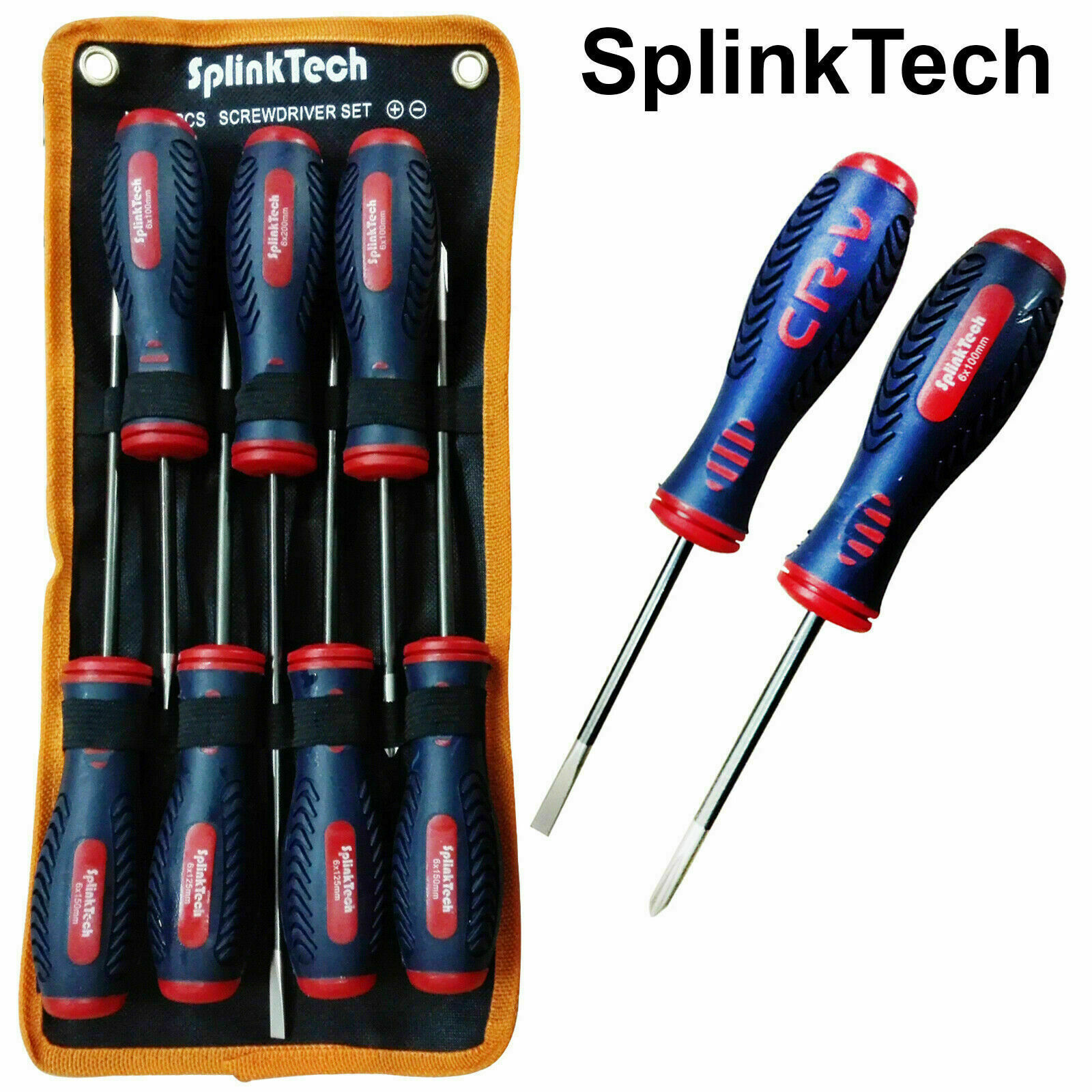 Splinktech 7Pcs Precision Screwdriver Magnetic Insulated Tool Set Soft ...