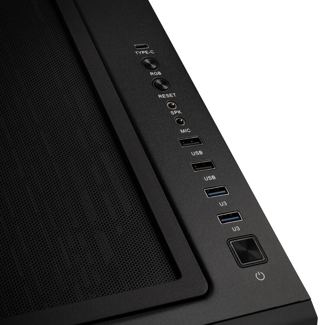 Kolink Unity Peak ARGB Midi Tower Showcase - Black | Falcon Computers