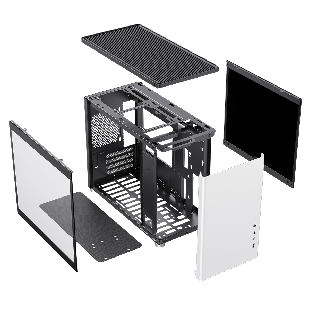 GameMax Spark White Gaming Cube MATX | Falcon Computers