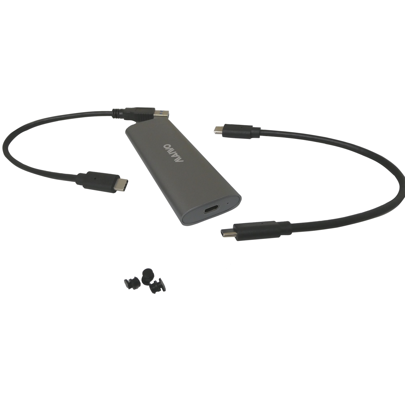 Maiwo USB Type-C USB-C 3.2 Gen2 10Gbps SATA/ NVMe M.2 SSD Enclosure ...