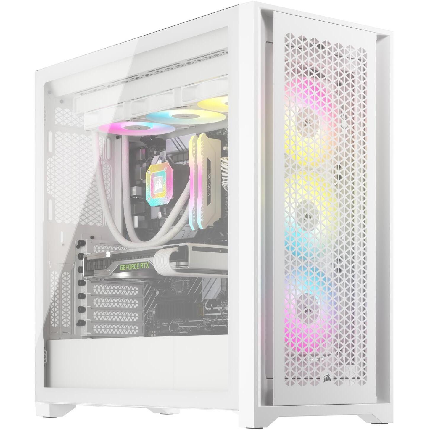 Corsair iCUE 5000D RGB Airflow (WHITE) Mid-Tower Case - SPECIAL OFFER ...