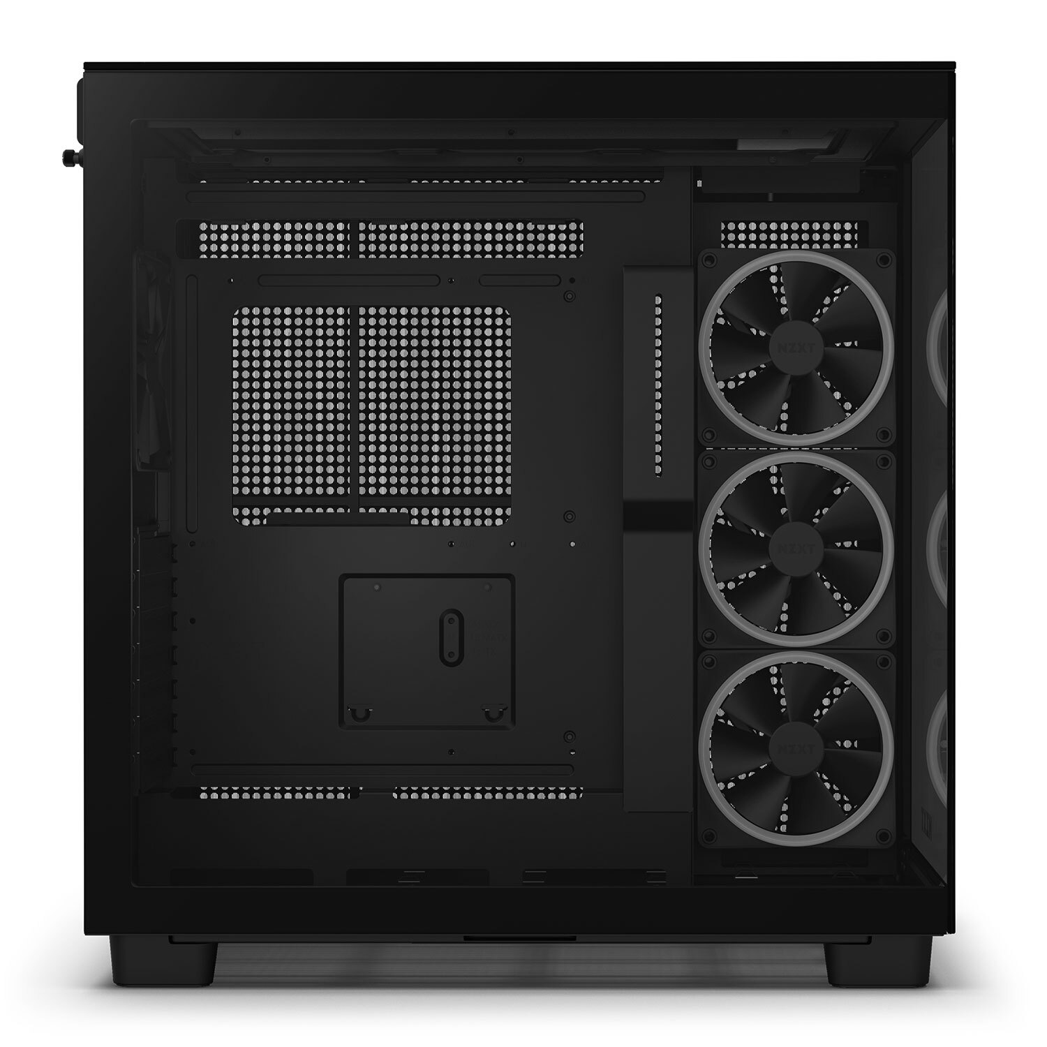 NZXT H9 Elite Black Mid Tower Tempered Glass PC Gaming Case - Black ...
