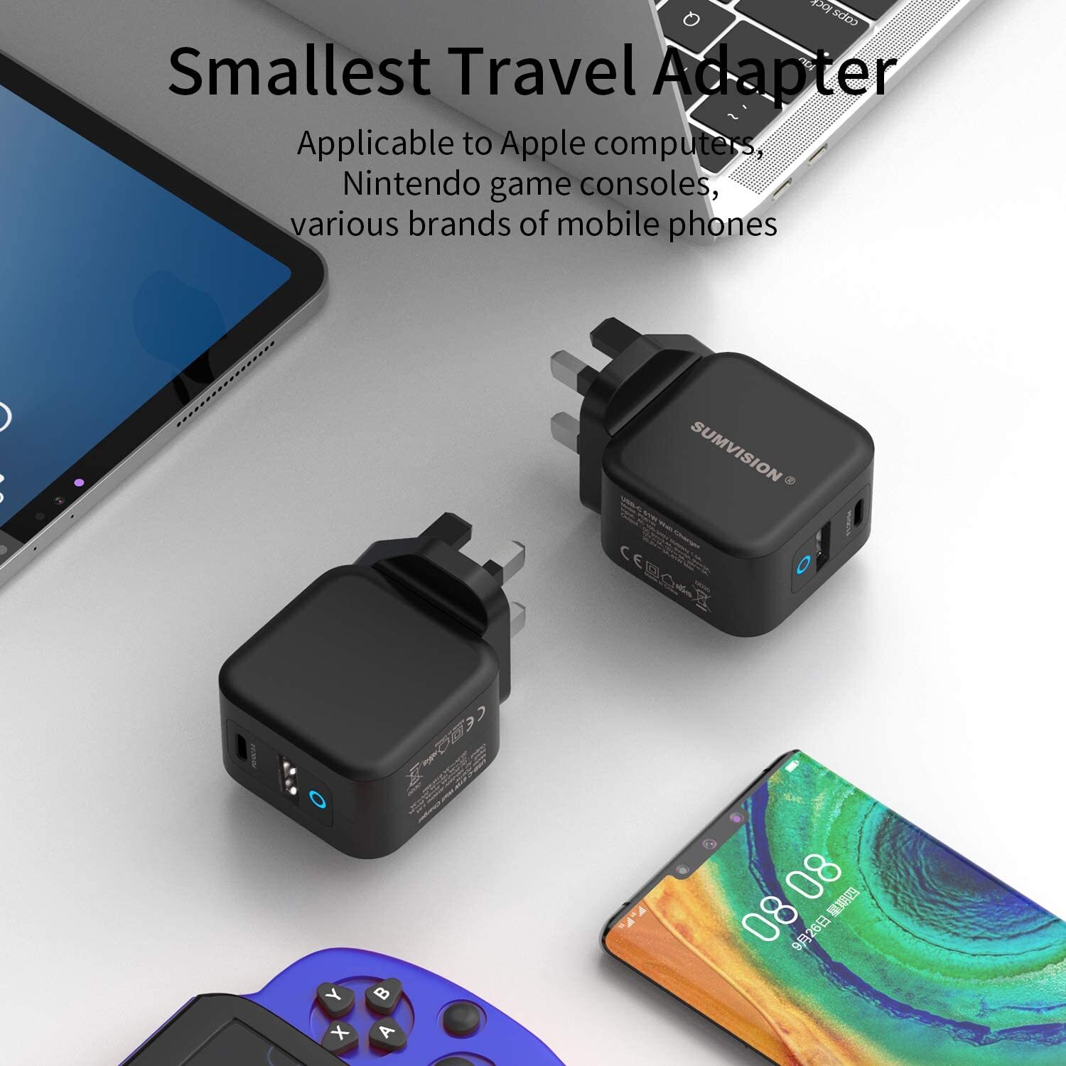 Sumvision USB TYPE C 87W Notebook Charger (compatible with 87W UBC-C ...