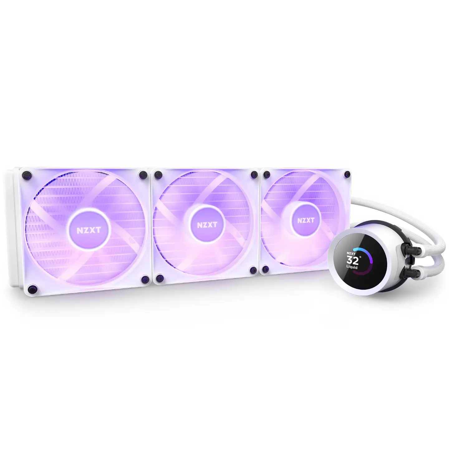 NZXT Kraken 360 White RGB Fans AIO Cooler | Falcon Computers