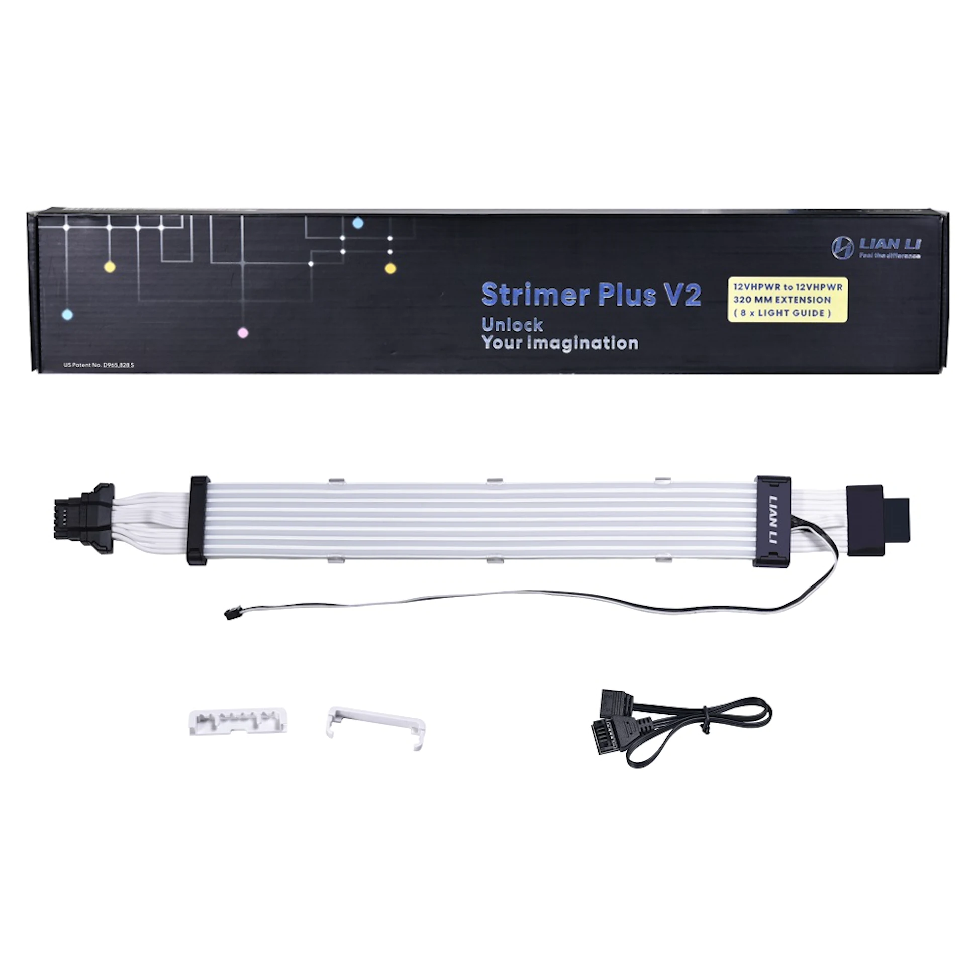 Lian Li Strimer V2 ARGB 12+4-Pin to 12+4-Pin 12VHPWR extension cable ...