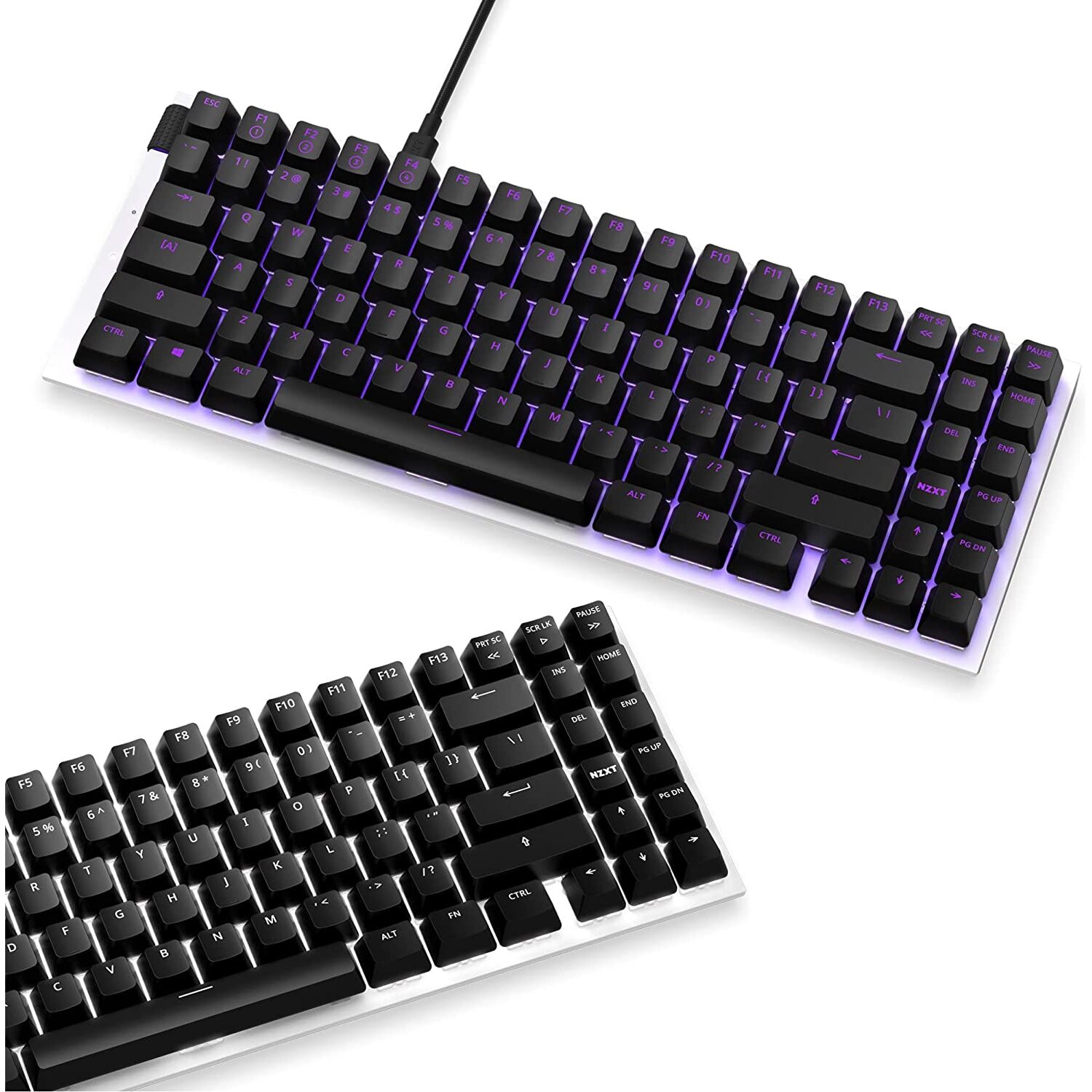 NZXT FUNCTION MINITKL Gateron Red Linear Modular Mechanical Gaming ...