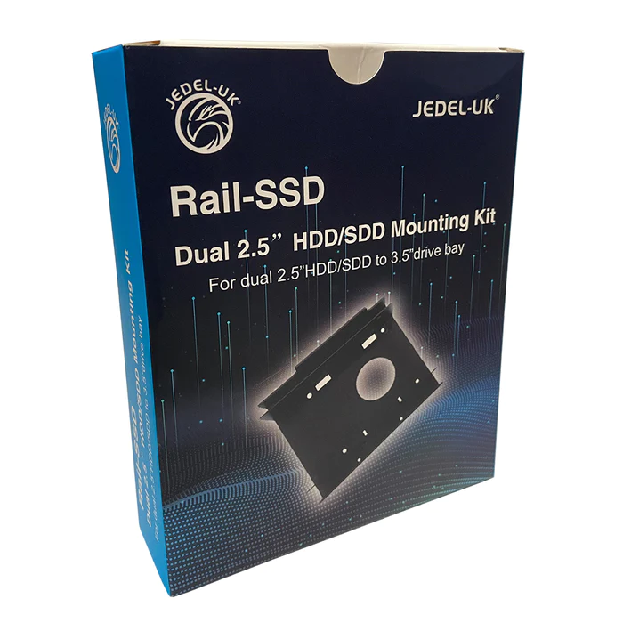 JEDEL 2.5 inch HDD or SDD Conversion Cradle / rail for 3.5 inch Drive ...