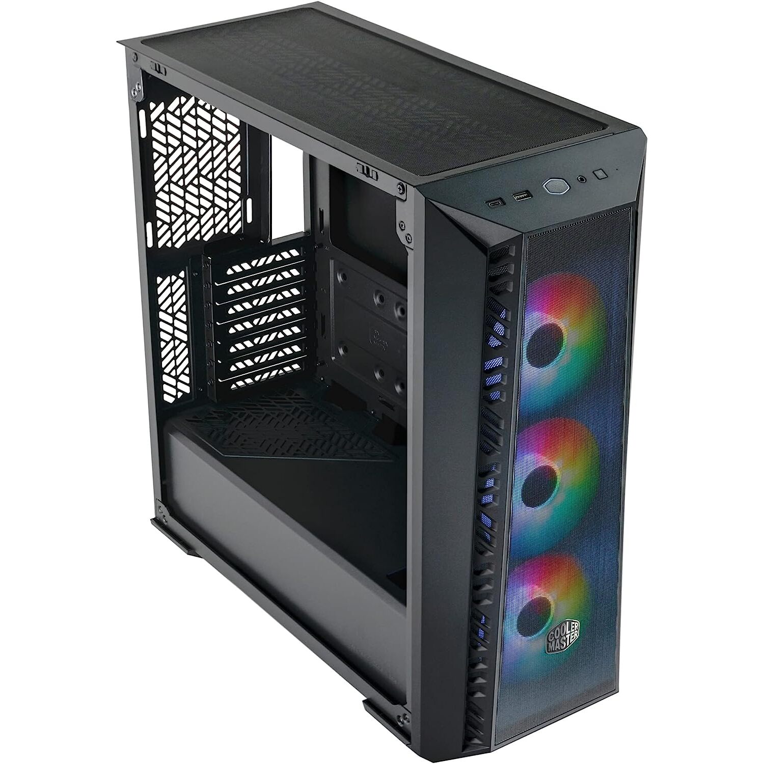 Coolermaster Cooler Master MasterBox 520 Mesh PC Case - Black - Black ...