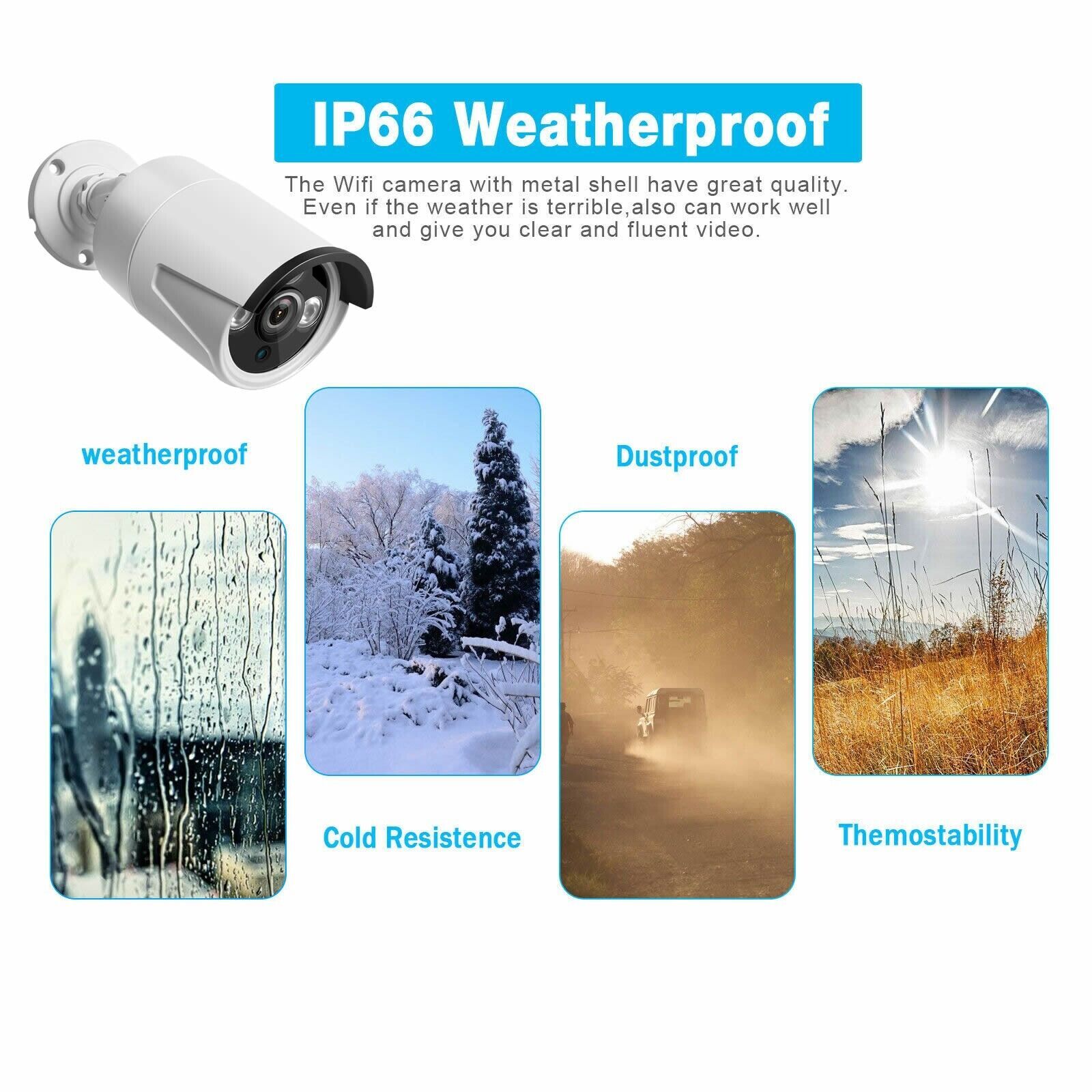 Anspo 5MP CCTV Camera HD Bullet Waterproof Indoor/Outdoor 20M IR Night ...