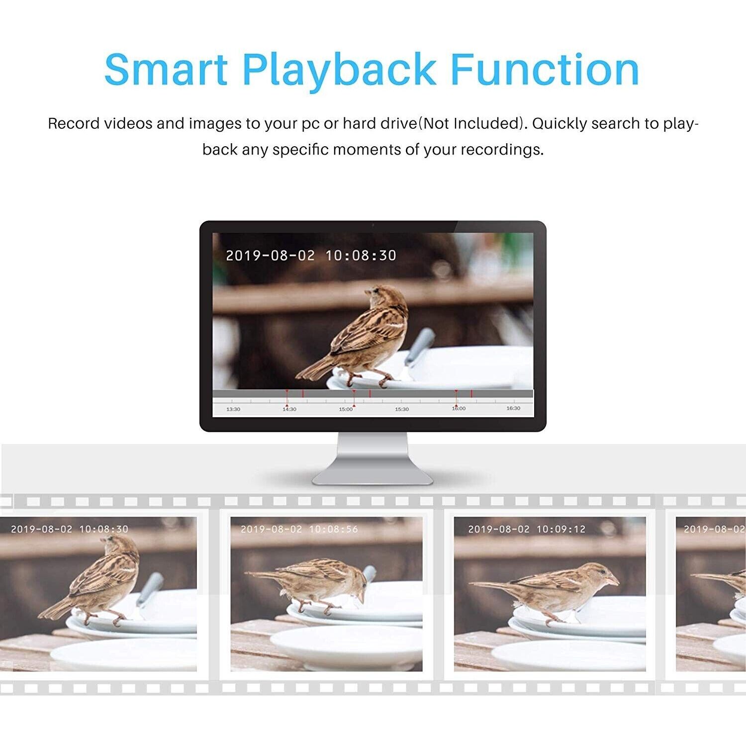 Anspo 5MP Smart CCTV Camera System 4 CHANNEL DVR Recorder HD / 4K HDMI ...