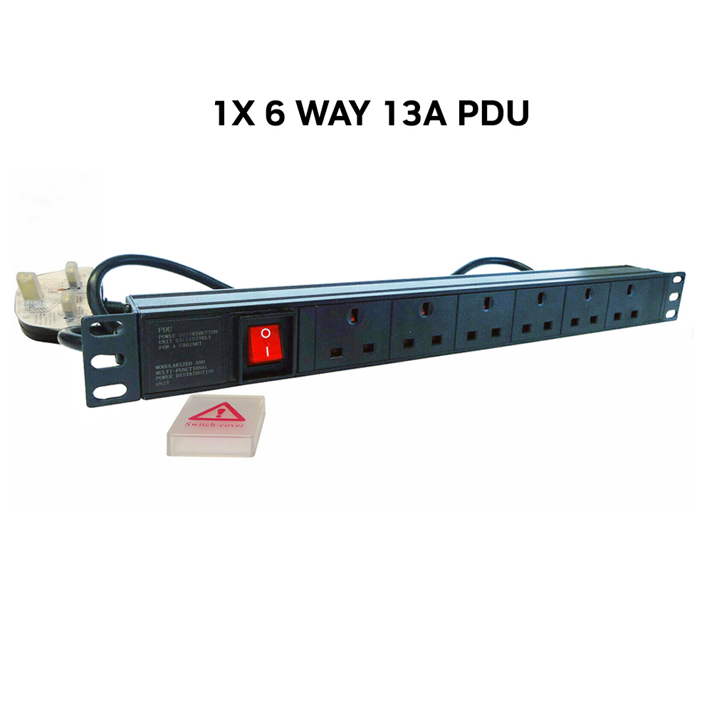 JEDEL 6U 450MM WALL MOUNTABLE DATA CABINET+PDU+PATCH PANEL PREBUILT ...