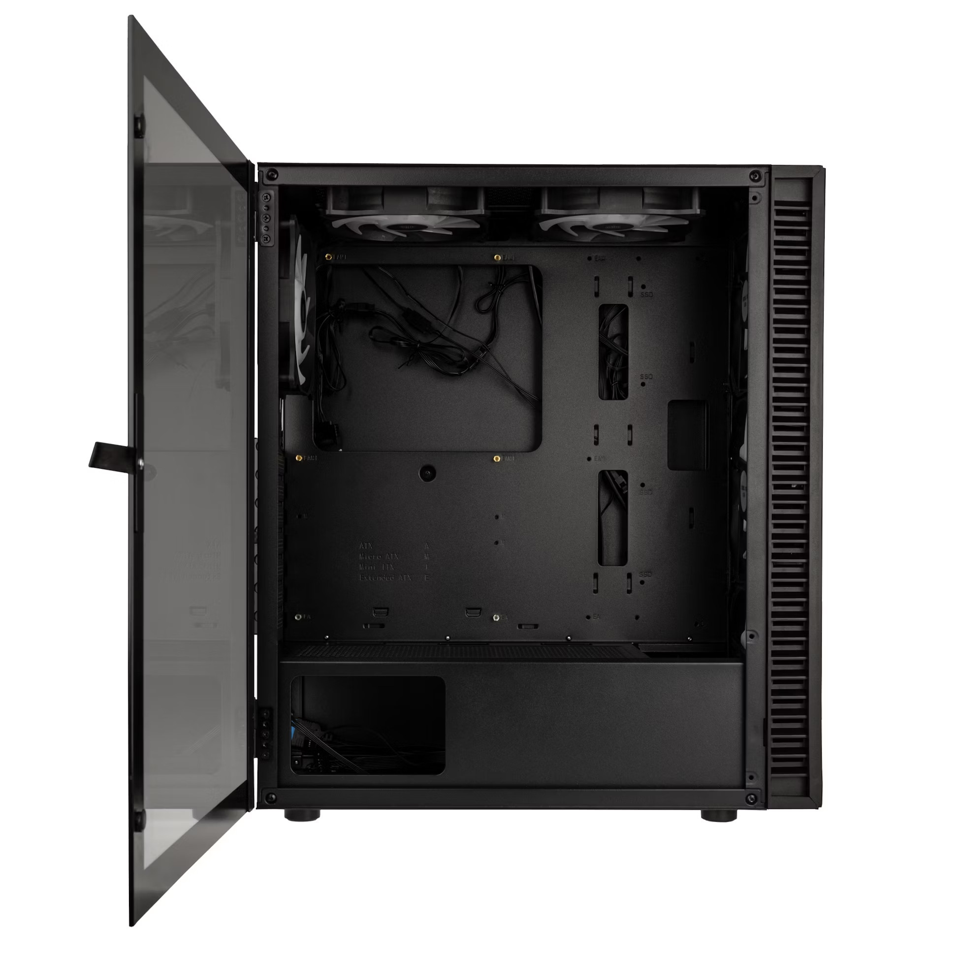 Kolink Observatory HF Mesh ARGB Midi Tower Case - Black | Falcon Computers