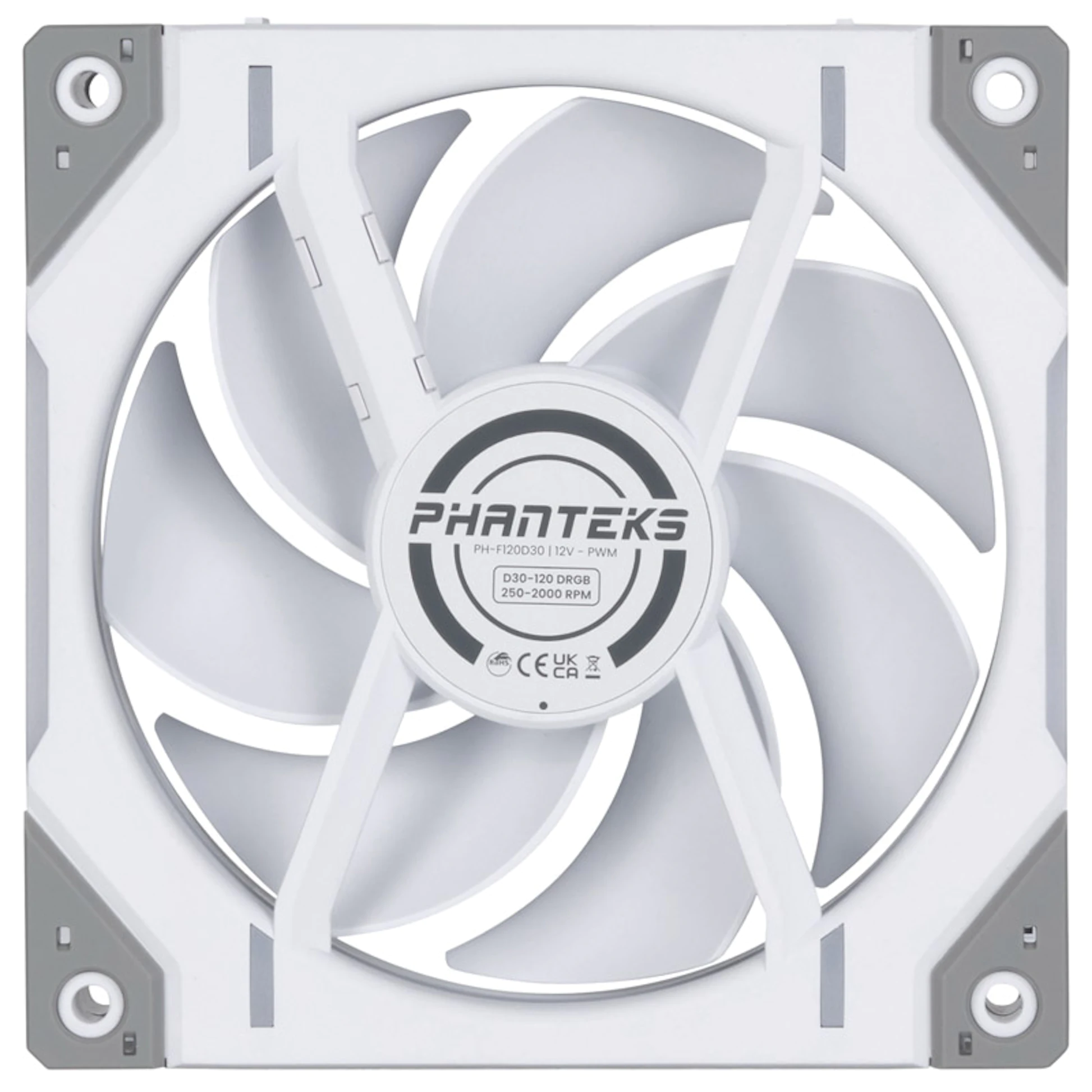 Phanteks D30 120mm DRGB PWM Triple Fan Pack - White - Special Offer ...